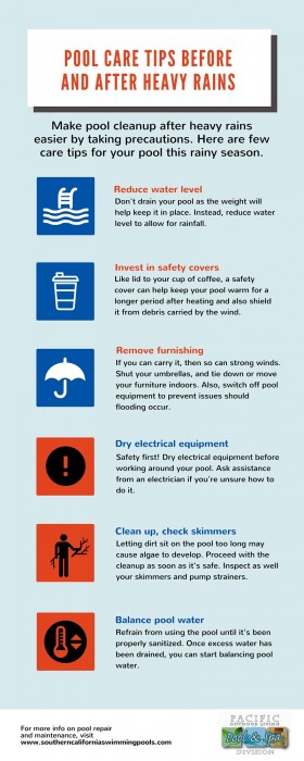 Pool Maintenance for Rainy Season [Infographic] - Southern California ...
